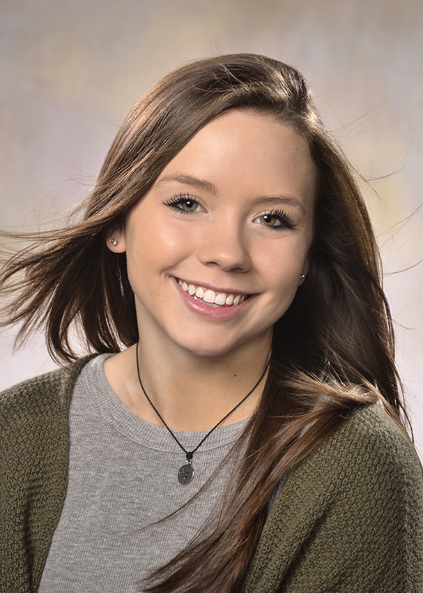 high school senior girl studio portrait by Cleary Creative Photography ...